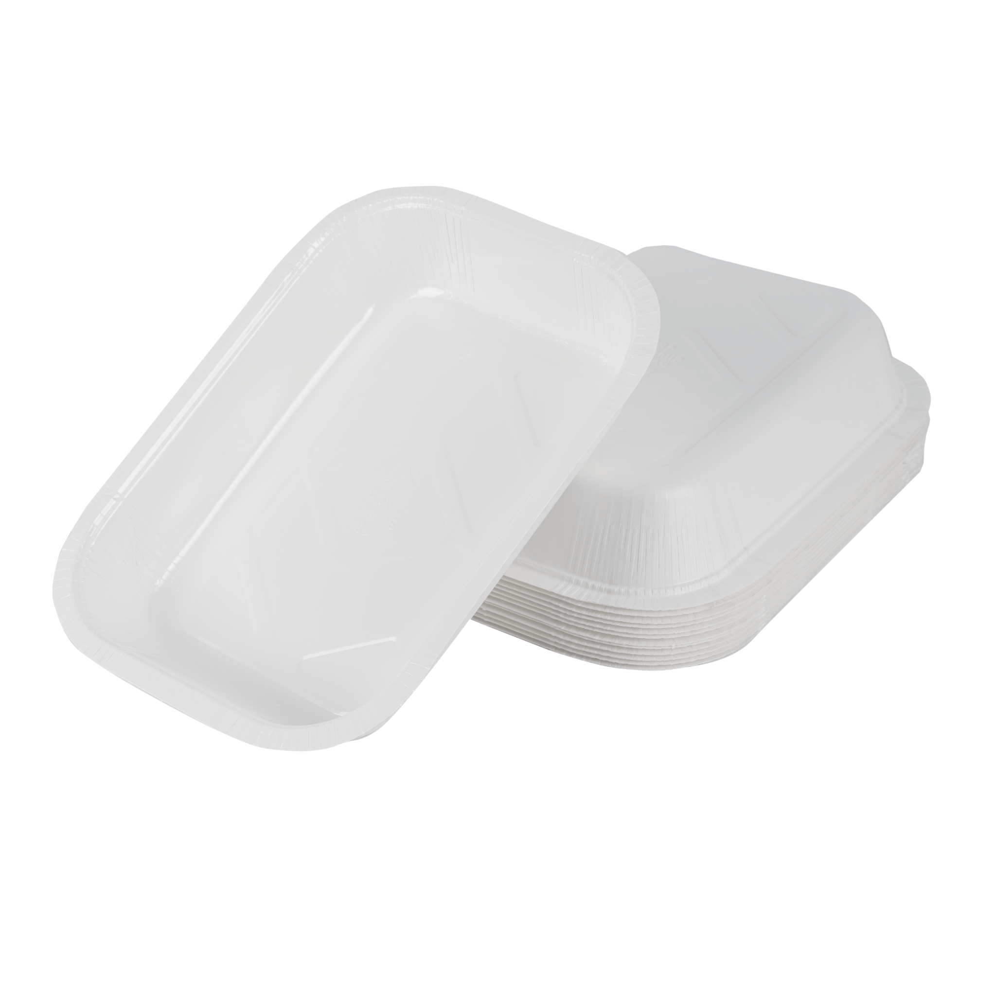 34 oz White Containers & Trays - 8.3" x 6" x 1.7" - 500 Case – Simple ...